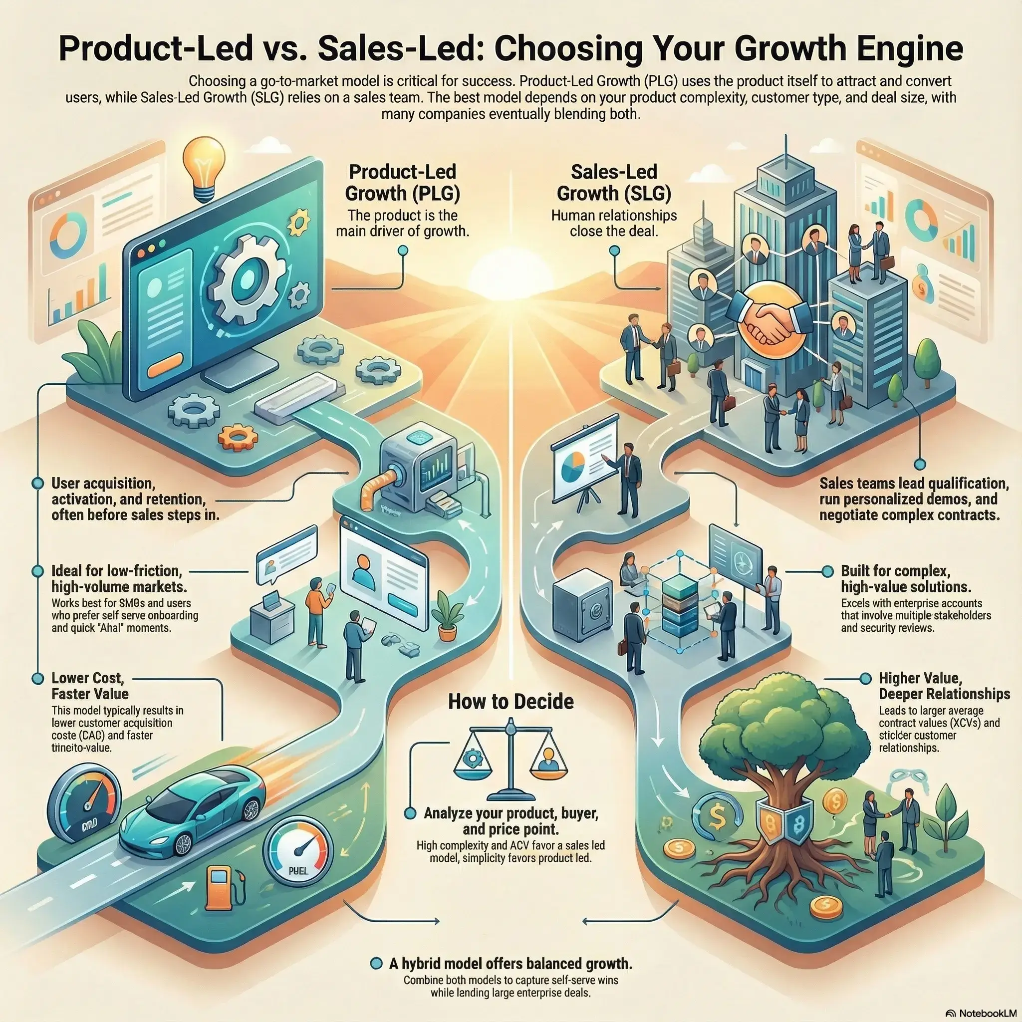 PLG vs Sales-Led Growth: Choosing the Right Go-to-Market Model
