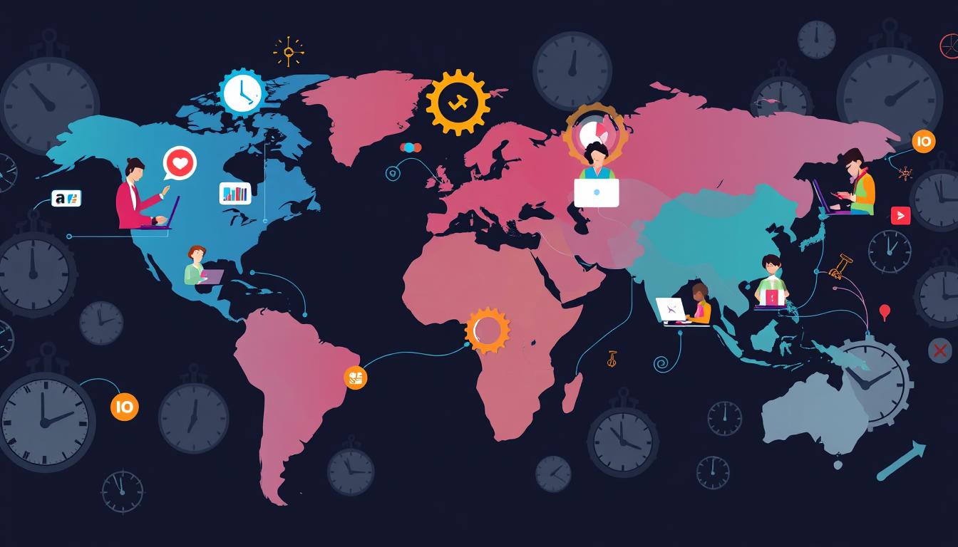 Decentralized Teams: Managing Work Across Time Zones